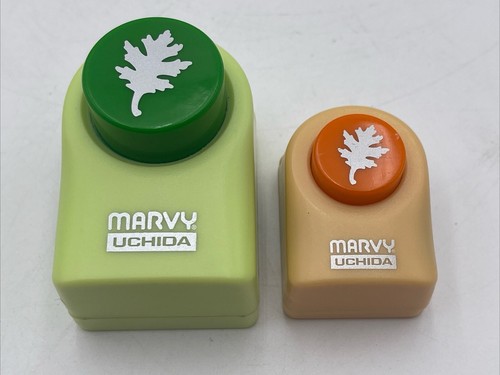 Marvy Uchida Lot Of 2 Oak Tree Leaf Paper Puncher Scrapbook Punch 5/8 ...
