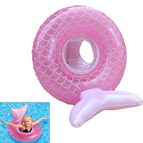 Baby Swimming Float, Inflatable Baby Float Mermaid Swim Ring, Baby Pool ...