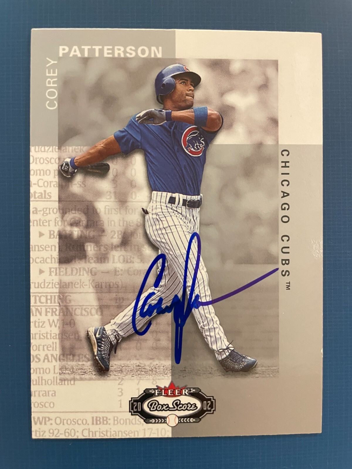 2002 Fleer (Box Score) SIGNED: Corey Patterson, CUBS #117 | eBay