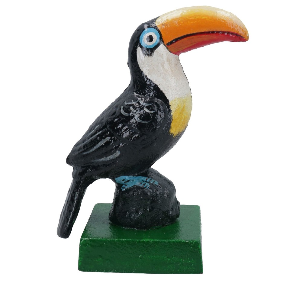 Toucan Exotic Bird Cast Iron Statue Figure Trophy Ornament Sculpture ...