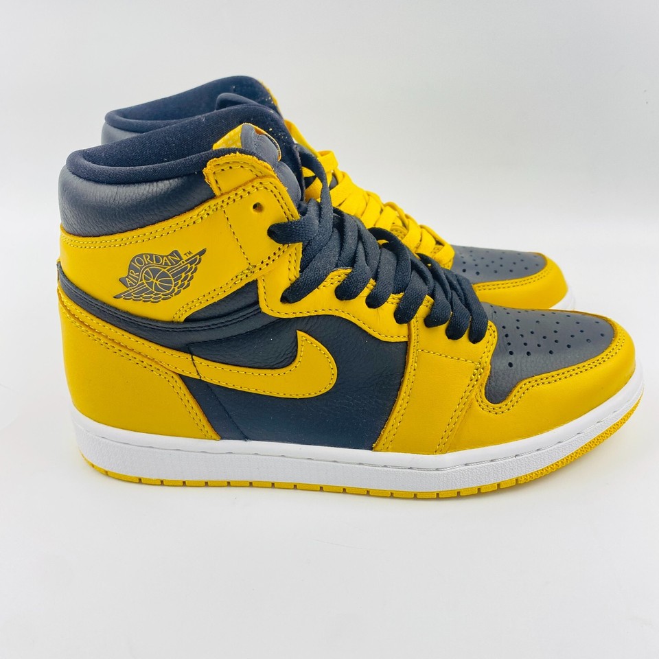 Nike Air Jordan 1 High OG Pollen Black White Yellow Gold 555088-701 US ...