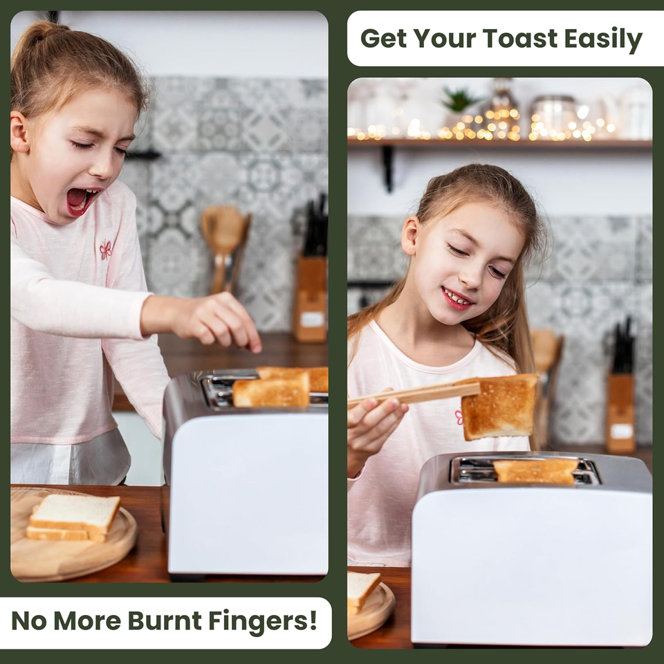 Toaster Tongs with Magnet | Kitchen Utensils for Cooking and Holding ...
