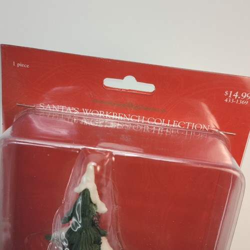 Santa's Workbench Christmas Village Accessories Tree Snow Snowman ...