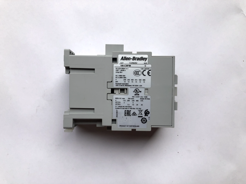 Allen Bradley 100-C30D00 - 3 Pole 30 AMP 120 volt AC coil | eBay