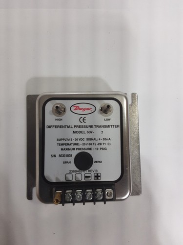 Dwyer Model 607 Differential Pressure Transmitter Preowned | eBay