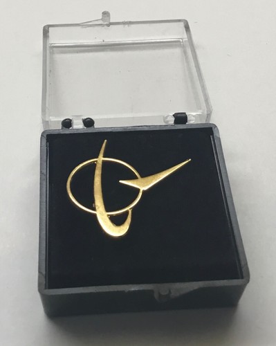 Boeing Symbol Logo Gold Colored Lapel Pin in Case Aviation Aerospace | eBay