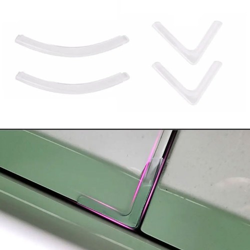 4Pcs Clear Car Door Corner Cover Sticker Anti-Scratch Protector ...