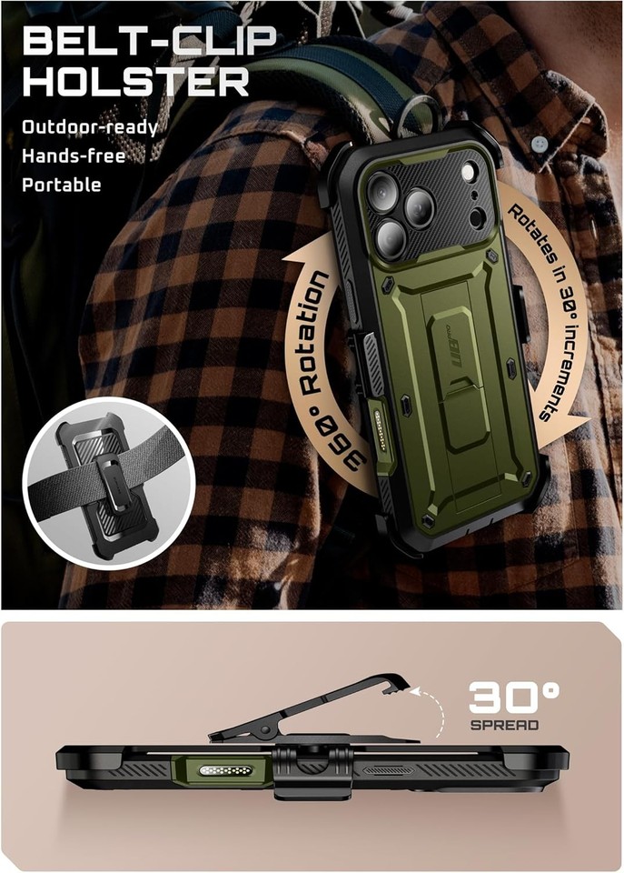 SUPCASE UBPro Case for iPhone 17 PRO MAX 6.9" 2025 Dual Layers Shell ...