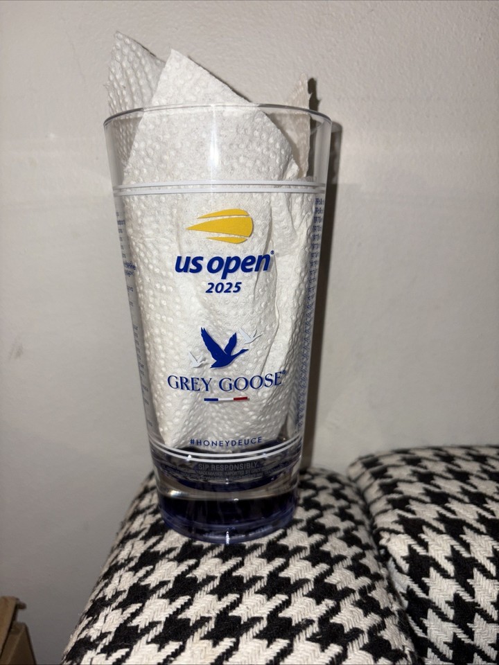 2025 US Open Tennis Grey Goose Honey Deuce Plastic Cup Glass Drink ...