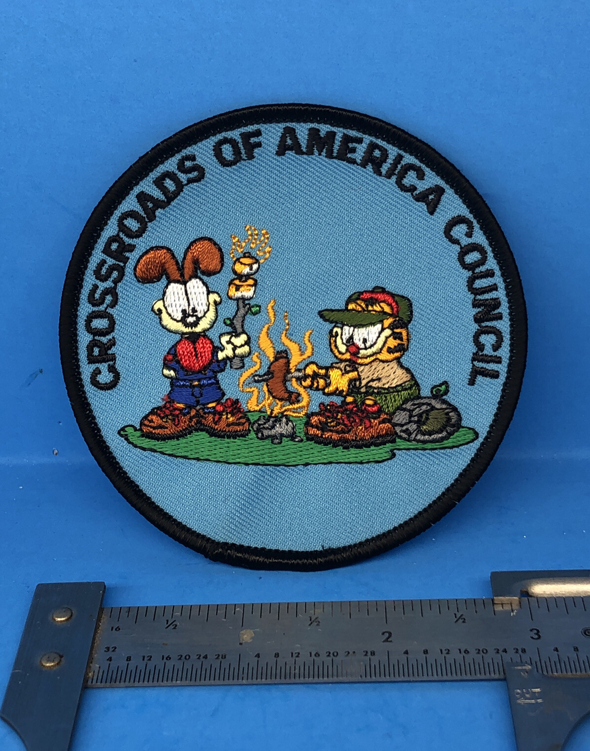BSA Crossroads of America Council Garfield Odie Comic Cartoon Patch | eBay
