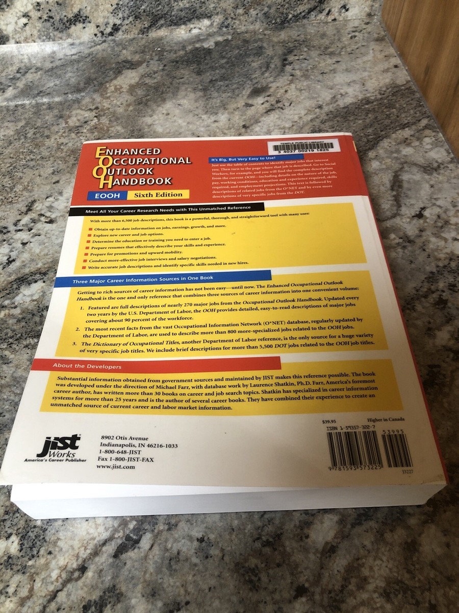 Enhanced Occupational Outlook Handbook Enhanced Occupational Outlook