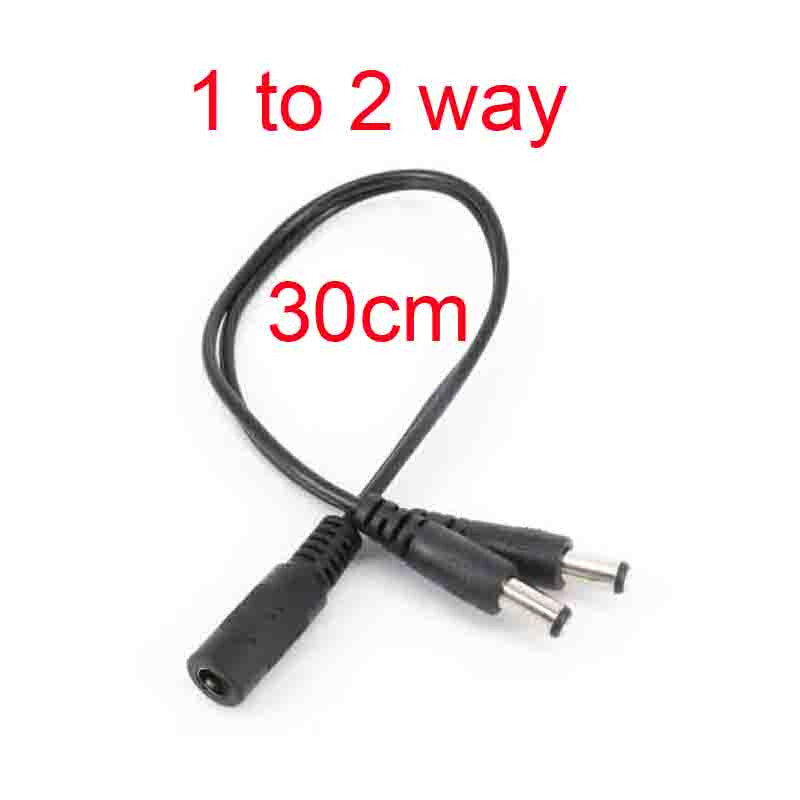 12V DC 1 Female to 2/4/8 Way Male Power Plug Splitter Cable For CCTV ...