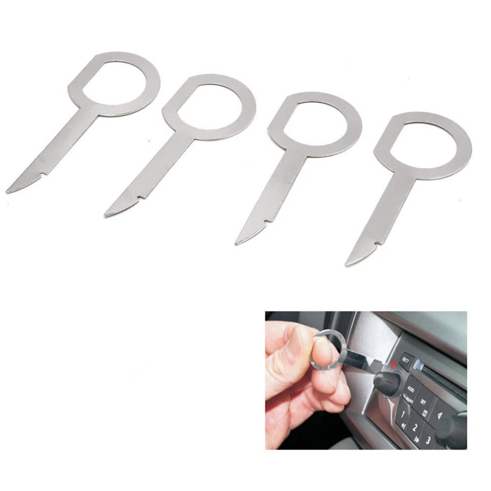 4Pcs Car Radio Removal Key Pin Tool Stereo Head Unit Audio, 49% OFF