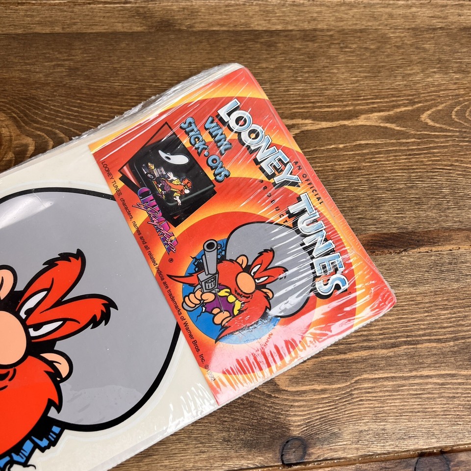 Vintage 1992 Chroma Looney Tunes Vinyl Stick Ons Decals USA Yosemite ...