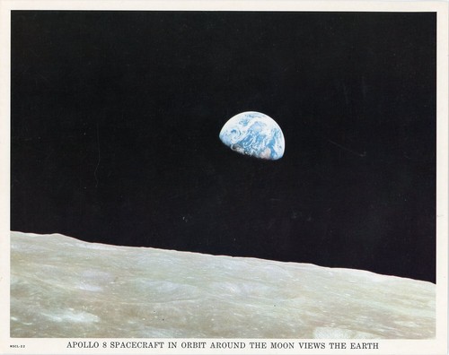 Apollo 8- Orbit Around the Moon Views the Earth- ID: MSCL-22- NASA ...