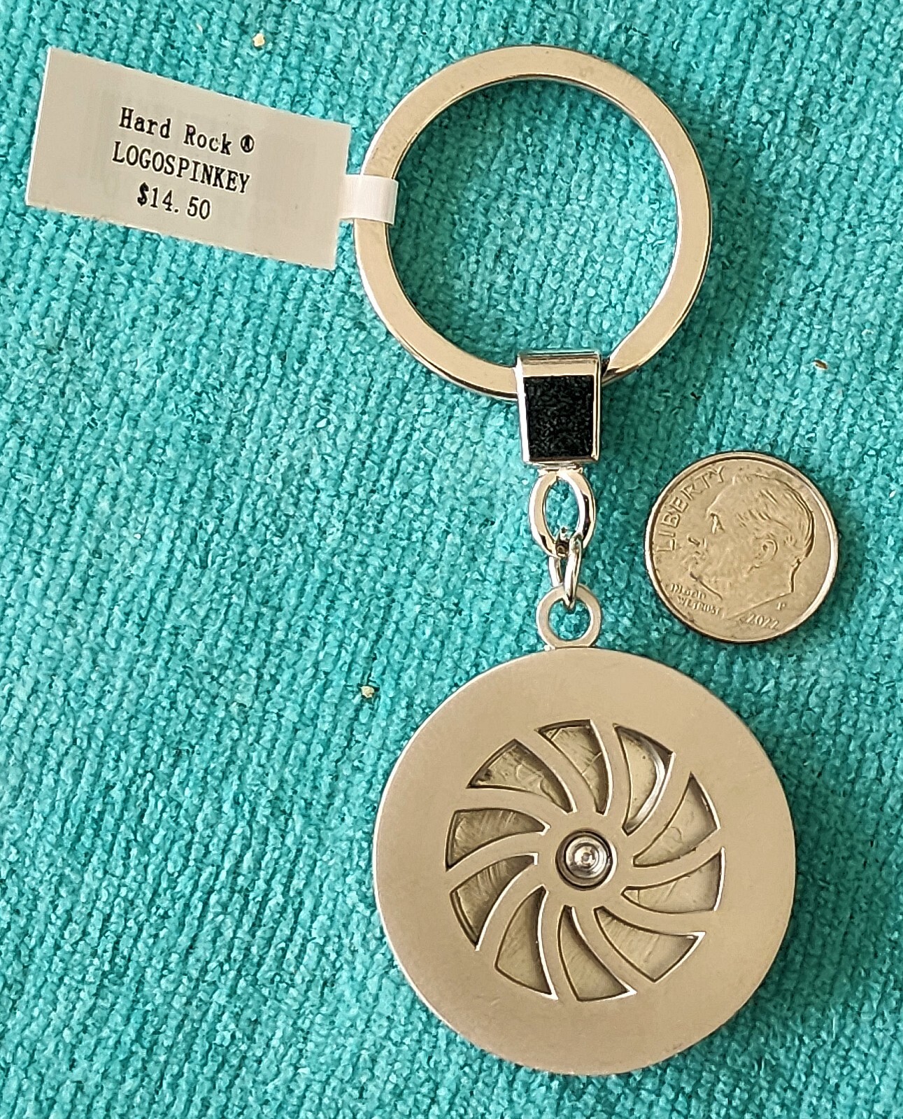 HARD ROCK HOTEL - "ATLANTIC CITY, NJ" - "SPINNING" KEY CHAIN - RARE ...