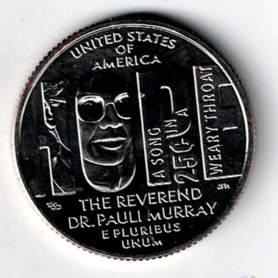 2024-S San Francisco Clad BU American Women DR. Pauli Murray Quarter ...