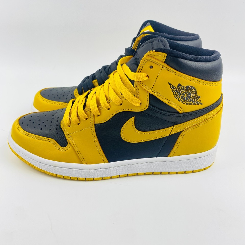 Nike Air Jordan 1 High OG Pollen Black White Yellow Gold 555088-701 US ...