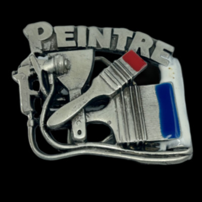 Peintre French Painter Paint Brush Painting Tool Belt Buckle Buckles | eBay