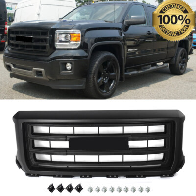 For 2014-2015 GMC Sierra 1500 SLT Front Bumper Grille Assembly Matte ...