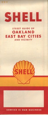 1961 Shell Road Map: Oakland East Bay Cities NOS | eBay