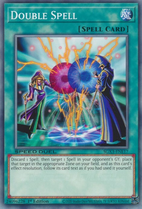 Double Spell SGX3-ENE17 Speed Duel GX: Duelists of Shadows 1st Edition ...
