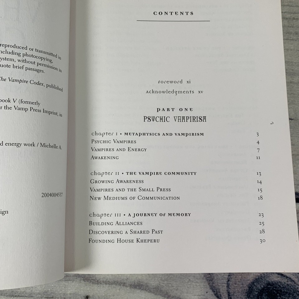 The Psychic Vampire Codex: Manual of Magick &Energy Work by Michelle ...