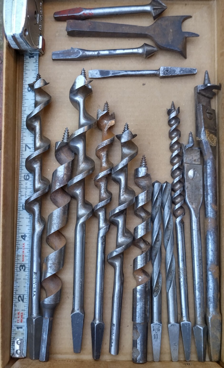 Vintage Auger Drill Bits lot of 15 | eBay