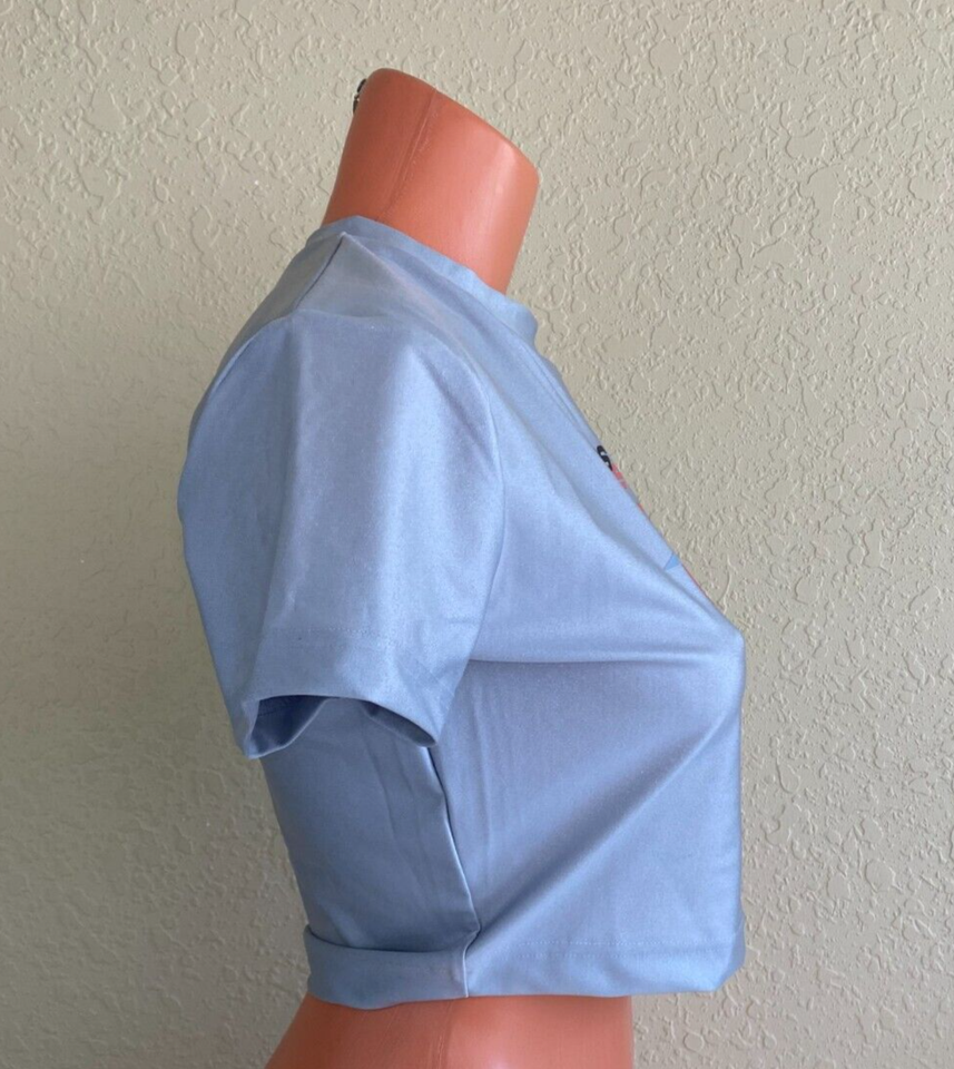 Reebok Womens Logo Graphic Cropped T-Shirt Cool Shadow Size Medium | eBay