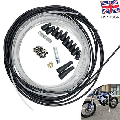 Universal 5 Meters DIY Throttle Cable Kit Nipples Ferrules For ...