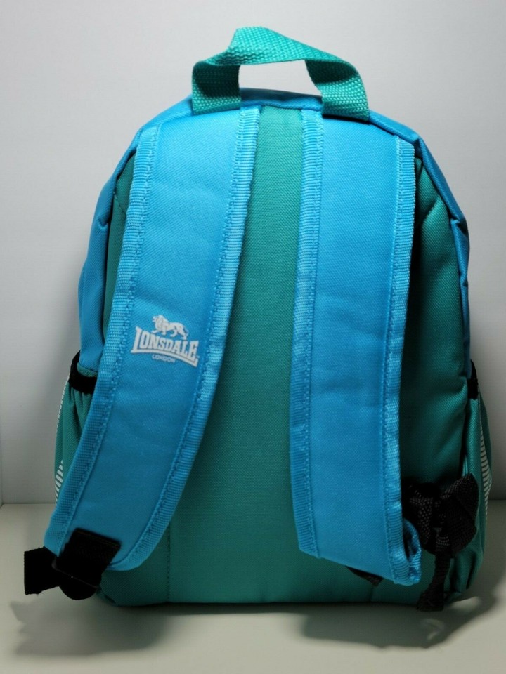 NEW Teal/Blue 12" Lonsdale London Mini Backpack/Sports Bag | eBay