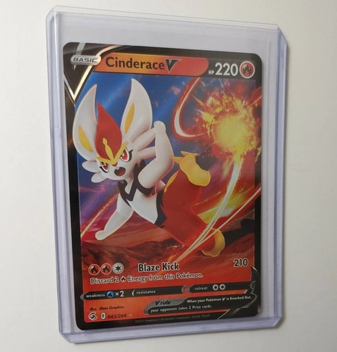 Cinderace V 043/264 Ultra Rare Fusion Strike 2021 Pokémon Card Near ...