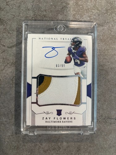 ZAY FLOWERS 2023 National Treasures RPA RC Patch Auto /99 | eBay