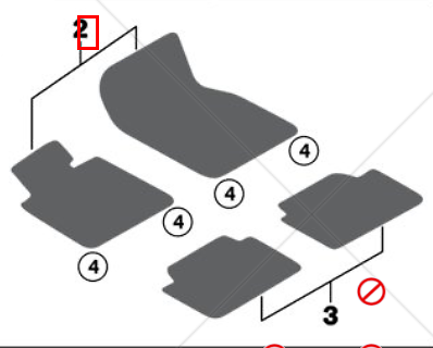 BMW X1 F48 Front All Weather Floor Mats LHD 51472365853 2365853 NEW ...