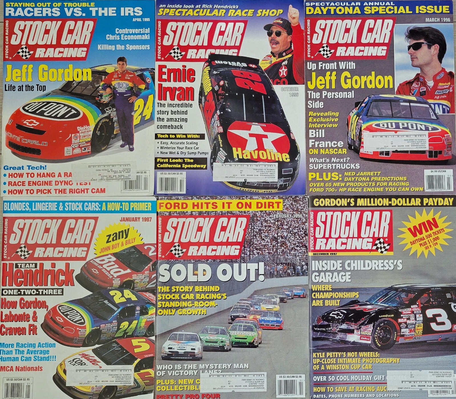 Lot of 6 Stock Car Racing Magazines from the 90's | eBay