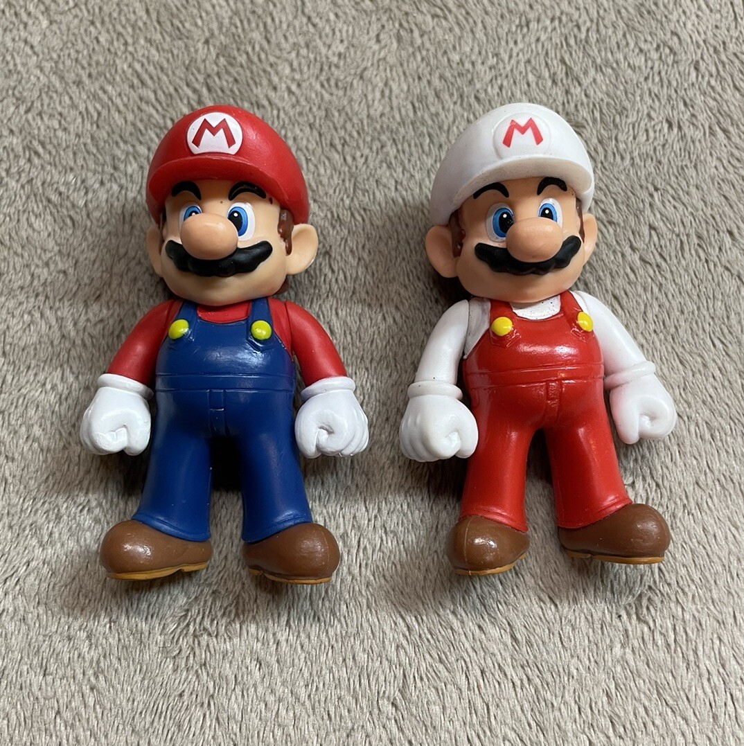 Lot Of 2 Super Mario World of Nintendo MARIO Figures 2.5” Toy Jakks ...