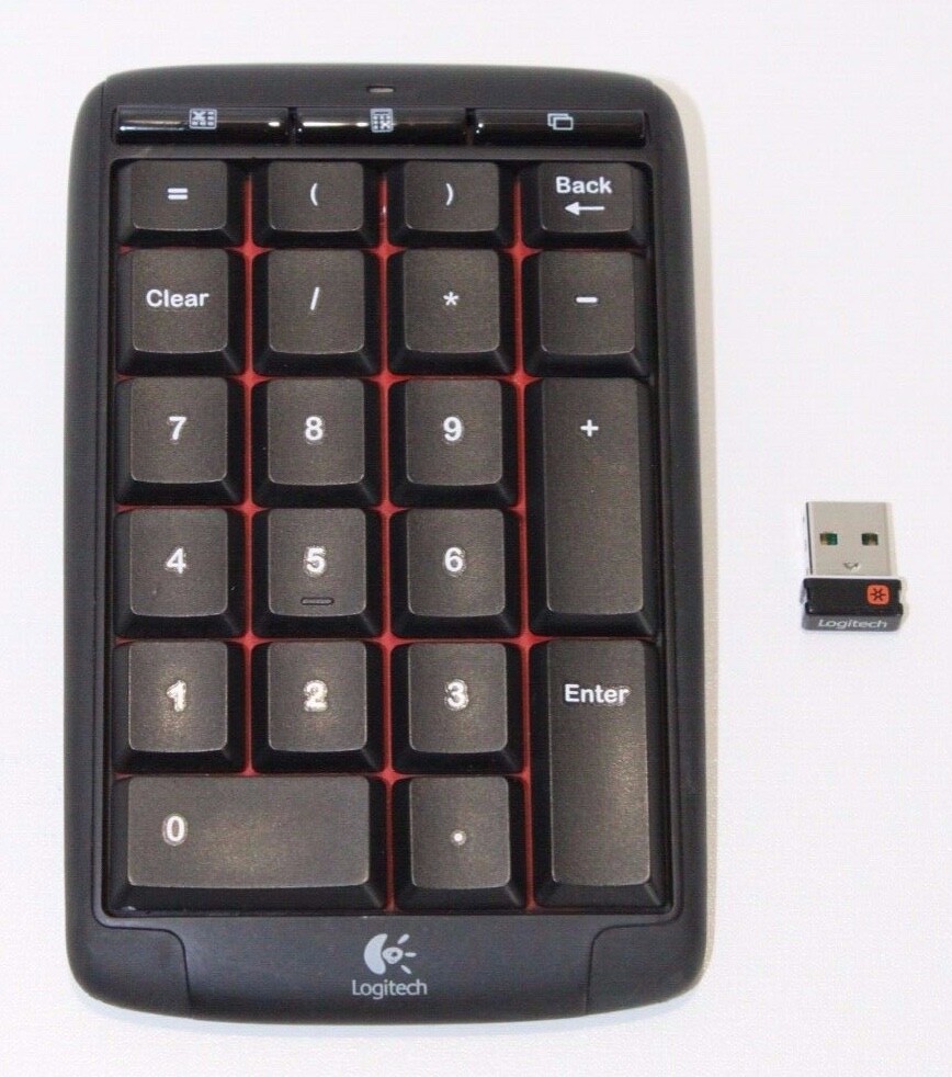 Logitech N305 Wireless Number Pad unifying USB nano Ziffernblock ...