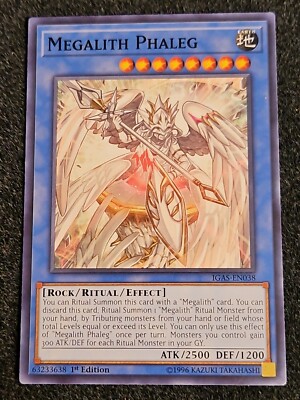 Yugioh! Megalith Phaleg - IGAS-EN038 - Common - 1st Edition Near Mint ...