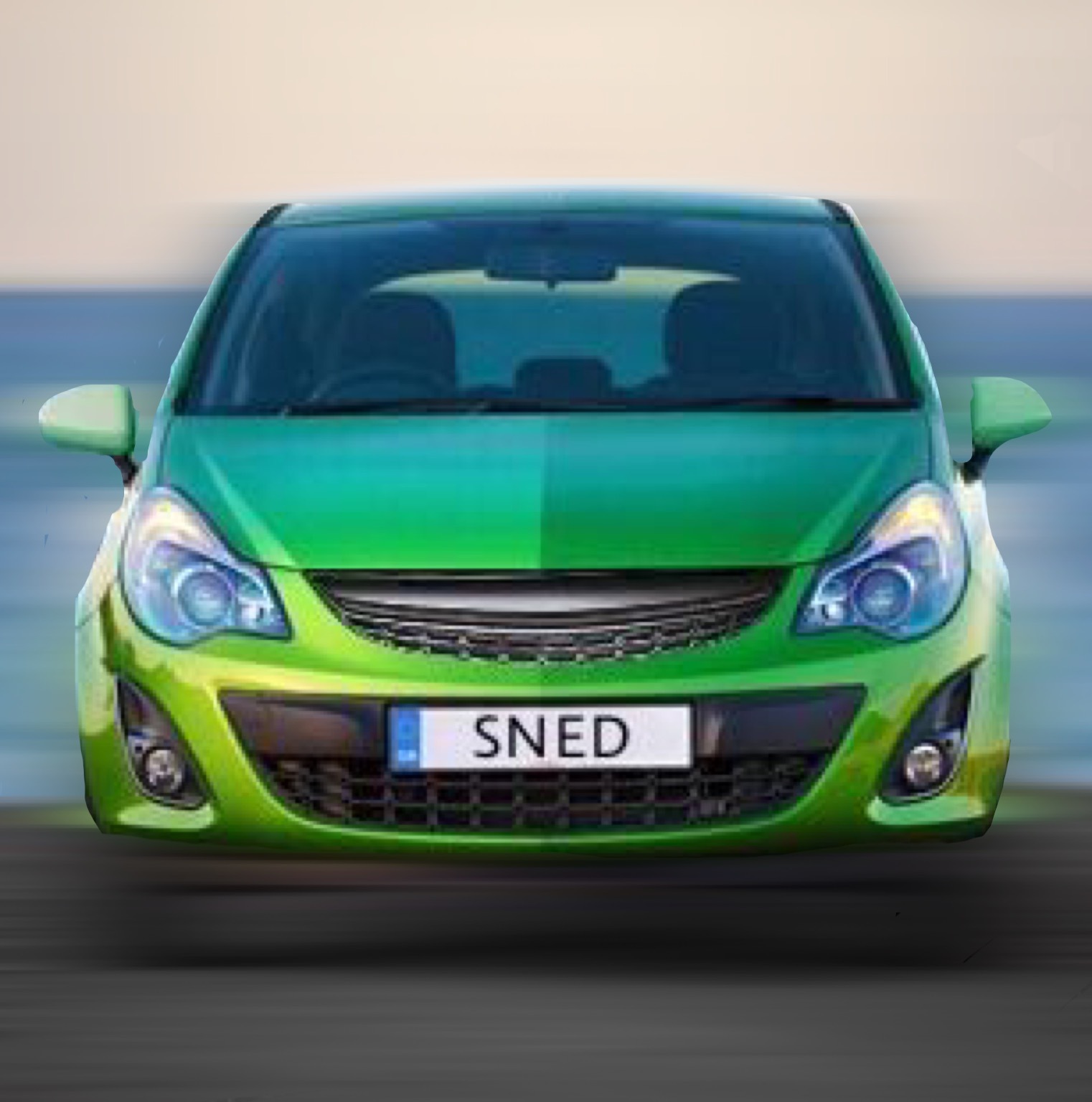 Opel Vauxhall Corsa D 2011>2014 Facelift Black Debadged Front Radiator ...