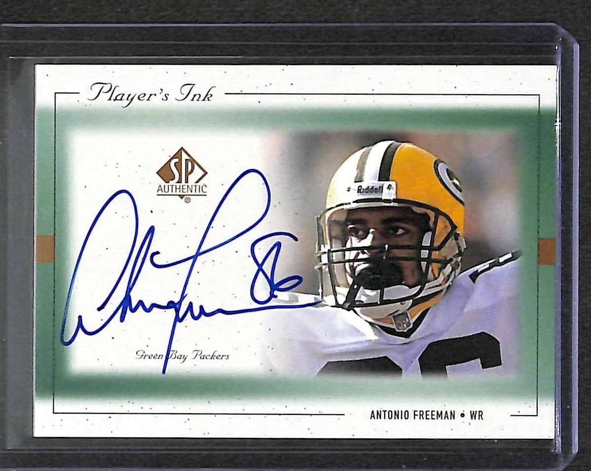 1999 Upper Deck SP Football Players Ink Autograph #AF-A Antonio Freeman ...