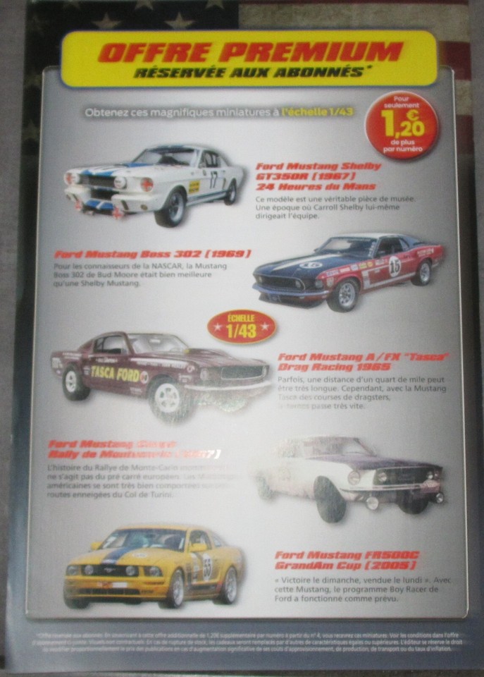 FORD MUSTANG COLLECTION Altaya 1/43 N°42 FORD MUSTANG COUPÉ ALAN MANN ...
