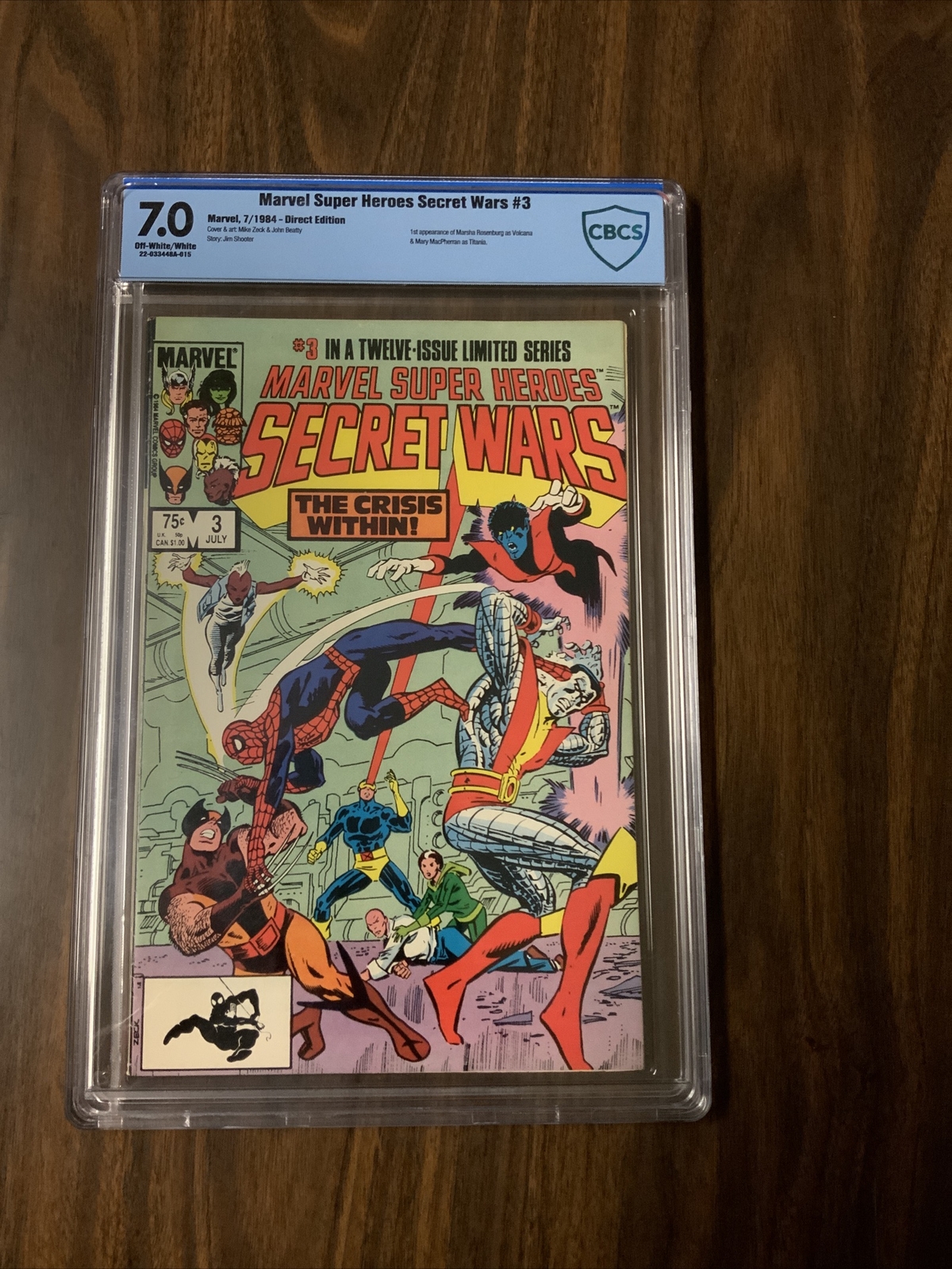 Marvel Super Heroes Secret Wars #3 CBCS 7.0. 1st Titania She-Hulk ...