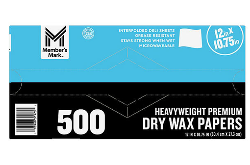 Member's Mark Heavyweight Wax Papers 12" X 10.75", 500 ct. | eBay