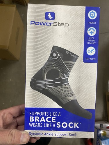 Powerstep Dynamic Ankle Brace Support Sock Left Sports Medicine Size XL ...