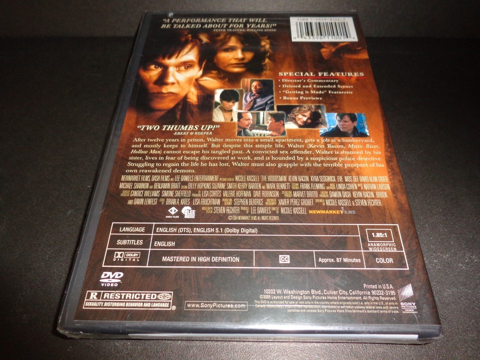 THE WOODSMAN-Ex con Kevin Bacon afraid people will know he's a sex offender--DVD | eBay