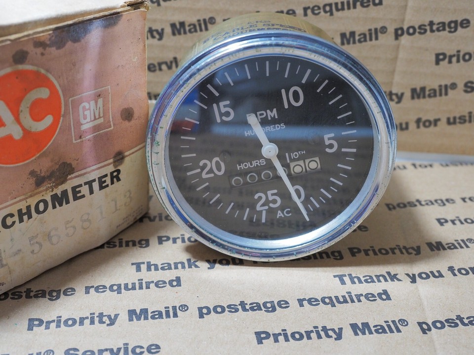 60's AC DELCO 5658113 1-5658113 TACHOMETER 1:1 RATIO new Old Stock (see ...