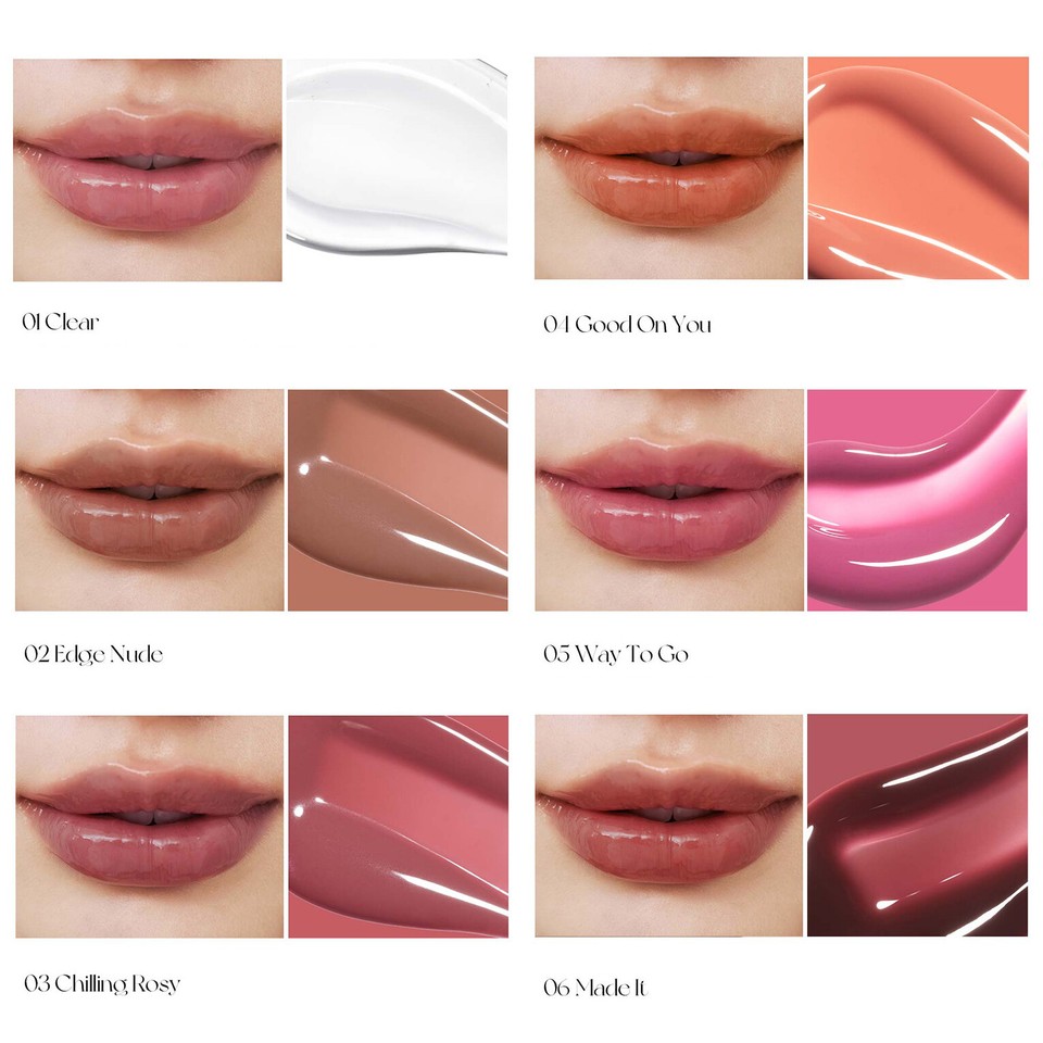PERIPERA INK Glasting Lip Gloss 4.5ml 6colors Vegan, Glow + Lasting K ...