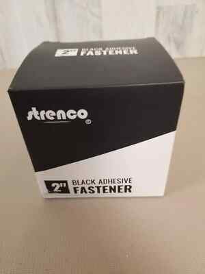 Strenco 2 Inch Black Self Adhesive Fastener - Heavy Duty, Versatile Use ...