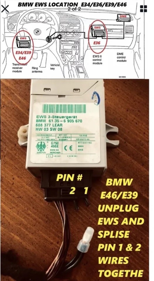 BMW MS45.1 SIEMENS DME E46 E39 E83 EWS DELETE PLUG & PLAY WHOLE UNIT ...