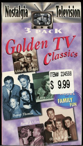 SEALED VHS VIDEO 3 TAPE BOX SET TV CLASSICS, ABBOTT & COSTELLO,DANNY ...